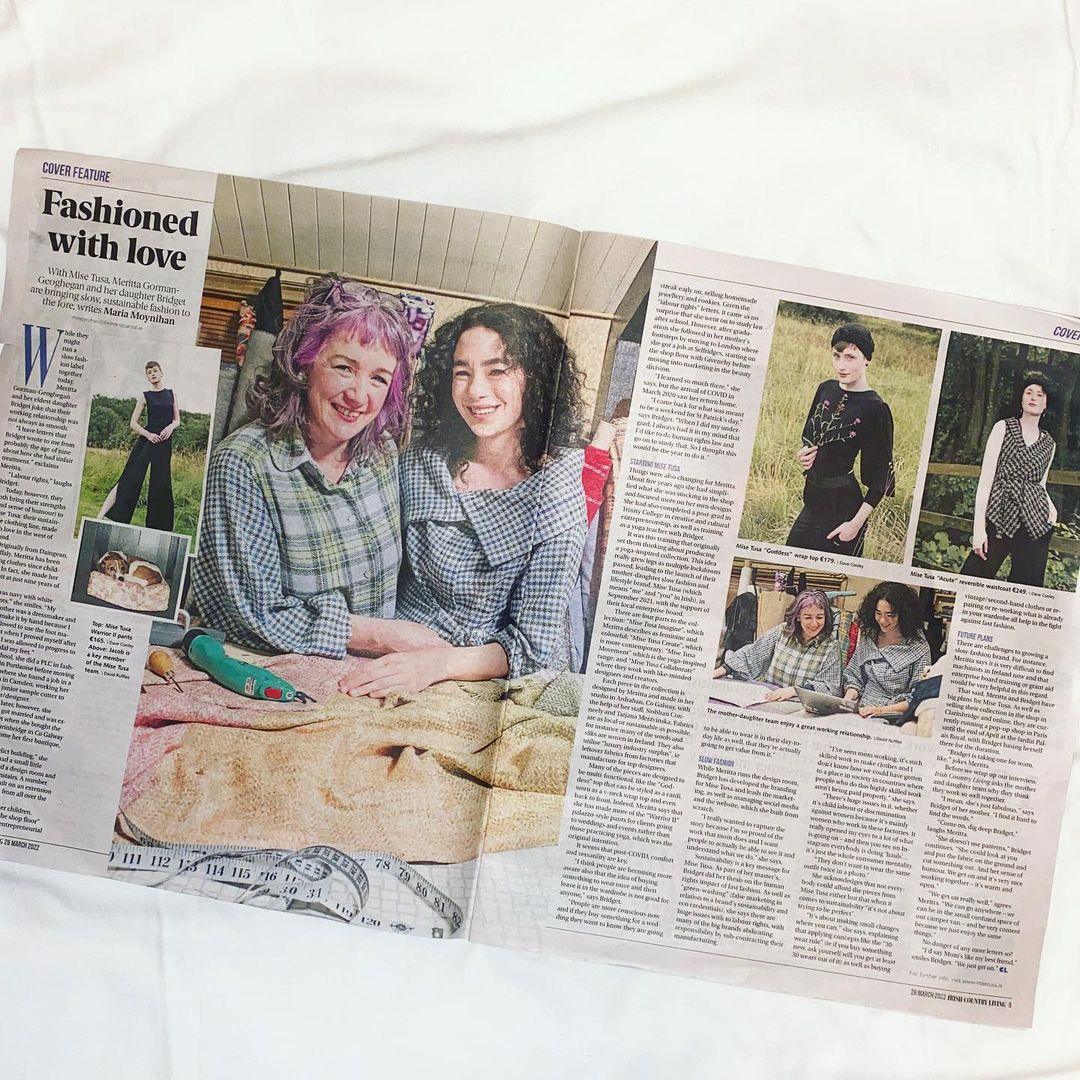 Mise Tusa cover story in Irish Country Living – MISE TUSA